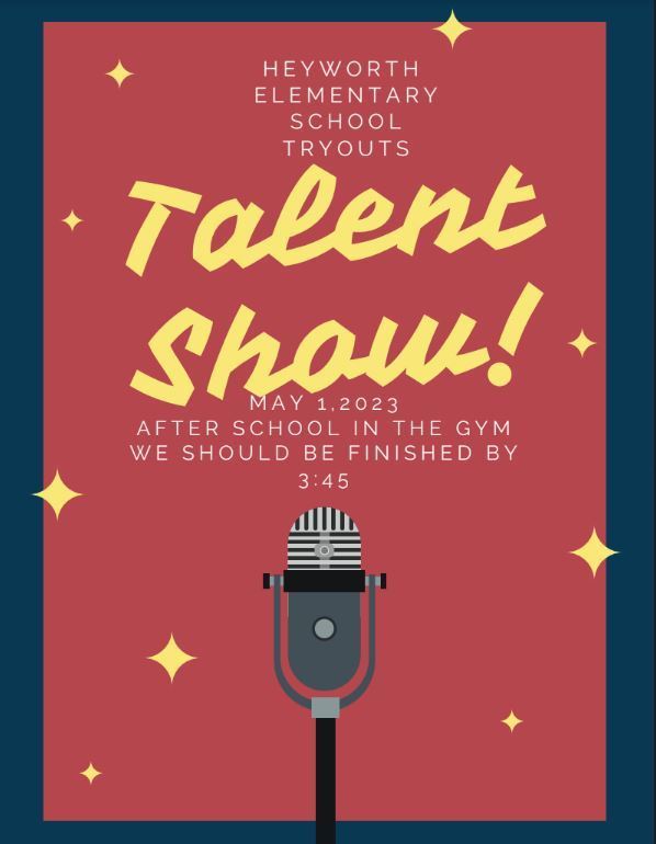 Talent Show Poster Ideas
